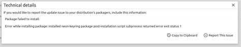 Need Help Resolving Error Encountered During Update Rkde