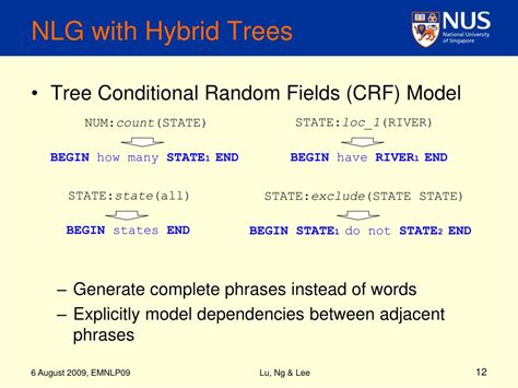 Ppt Natural Language Generation With Tree Conditional Random Fields Powerpoint Presentation