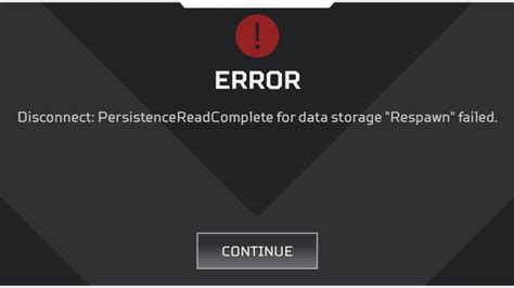 Apex Legends Fix Persistence Read Complete For Data Storage Failed Issue For PS Xbox