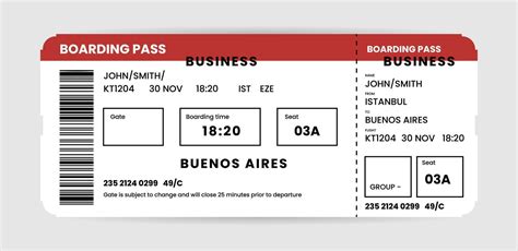 Boarding Pass Ticket Template Airline Boarding Pass Template Airplane
