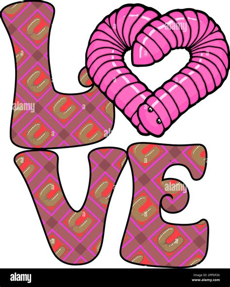 Cute Millipede Love Design Stock Vector Image And Art Alamy