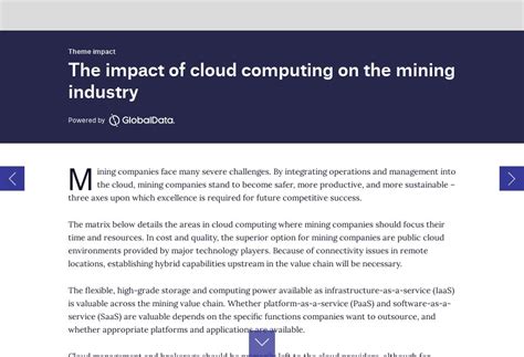 The Impact Of Cloud Computing On The Mining Industry Mine Australia Issue April
