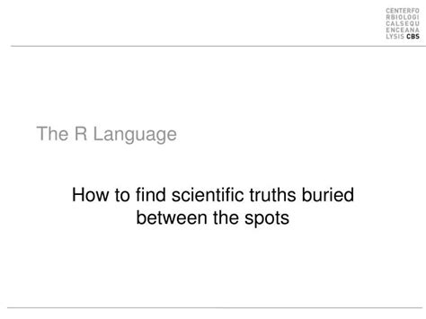Ppt The R Language Powerpoint Presentation Free Download Id