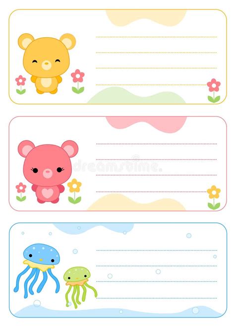 Name Tag Cartoon Stock Illustrations 3 153 Name Tag Cartoon Stock