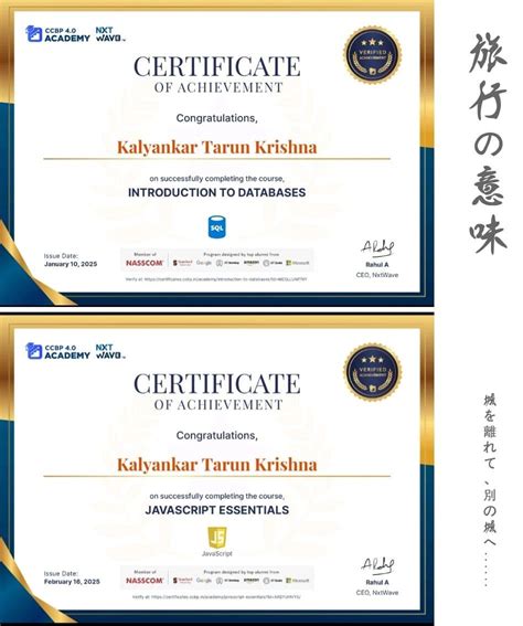 javascript databasemanagement webdevelopment techinnovation… k tarun krishna