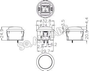 Chrome Plated Illuminated V Led Arcade Push Button With Microswitch Colors Pcs OutletTrends