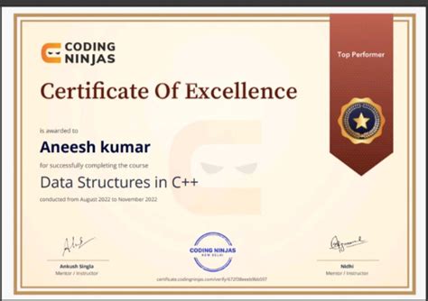 Aneesh Kumar On Linkedin Dsa Codingninjas