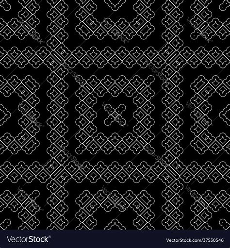 Design Seamless Monochrome Pattern Royalty Free Vector Image