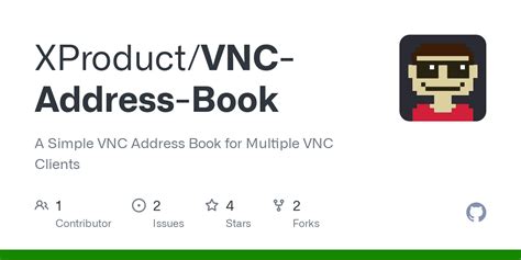 Github Xproductvnc Address Book A Simple Vnc Address Book For