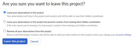 Inaccurate Message When Leaving A Collection Project In Ios App Bug Reports Inaturalist