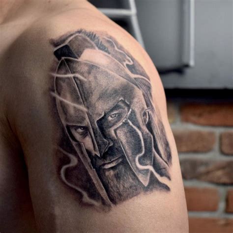 Roman Helmet Tattoo