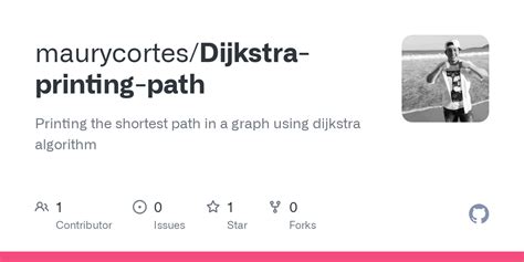 Github Maurycortesdijkstra Printing Path Printing The Shortest Path In A Graph Using