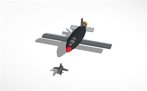 3d Design Fighter Plane Tinkercad