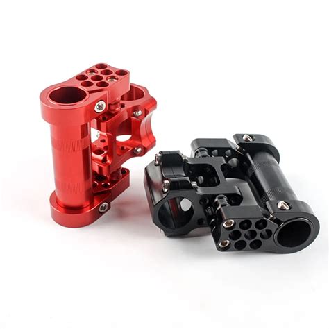 초경량 접이식 자전거 조정 가능한 더블 스템 라이저 Bmx 254mm 자전거 핸들 바 스템 피팅 익스텐더 샤오미 Qicycle Ef1 용자전거 스템 Aliexpress