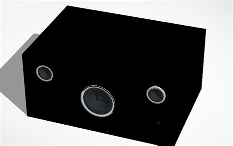 3d Design Speaker Box Tinkercad