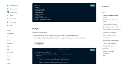 modal lag stutter with modaloverlay · issue 6699 · chakra ui chakra ui · github