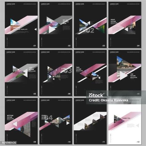 최소한의 소책자 템플렛 화려한 그라데이션 Trangles와 검은 배경에 삼각형 모양 커버는 전단지 전단지 브로슈어 보고서 프레 젠 테이 션 광고 잡지에 대 한 서식 파일