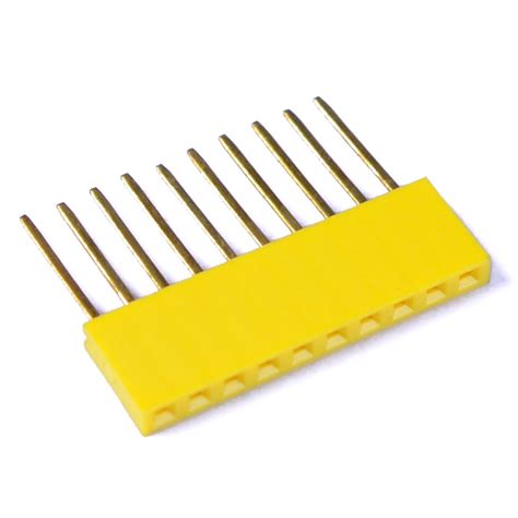Arduino Stackable Header Kit Yellow 10 Pin Price In Bangladesh