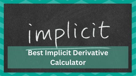 4 Best Implicit Derivative Calculator Jscalc Blog
