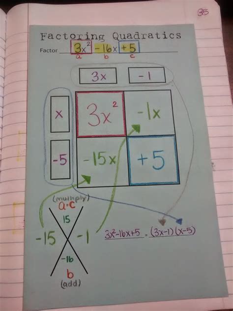 Worksheet Gridwords Factoring 4 Trinomials With A 1 Answers Key