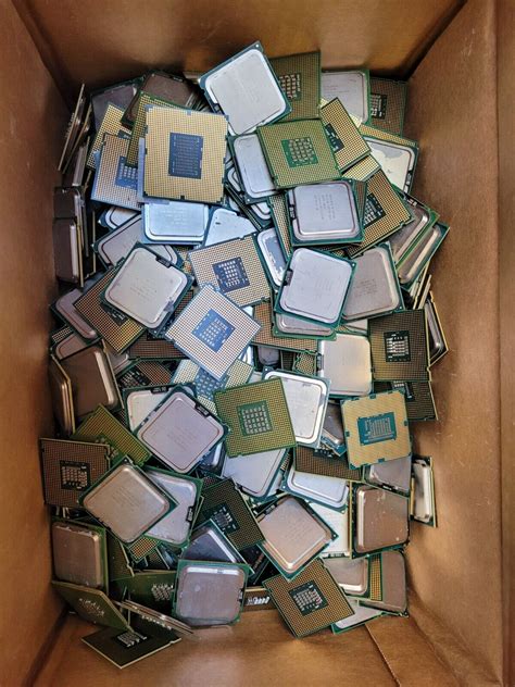 3 Lb Pounds Lot Of Pinless Computer Cpu For Scrap Gold Recovery Refining Ebay