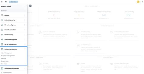 Navigating The Wazuh Dashboard Wazuh Dashboard · Wazuh Documentation