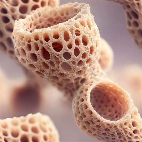 Seamless Texture Of Biological Tissue Under Microscope Stock Image