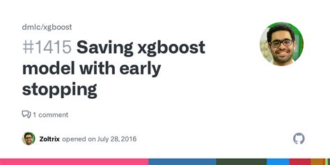 saving xgboost model with early stopping · issue 1415 · dmlc xgboost