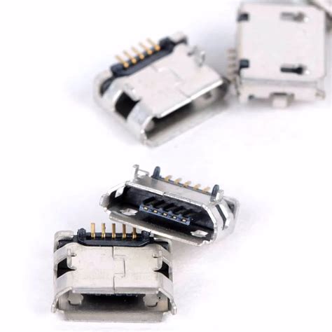 20pcs High Quality Micro Usb Type B Female 5 Pin Smt Placement Smd Dip