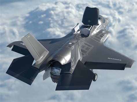 Powerful F35bf 3D model rigged | CGTrader