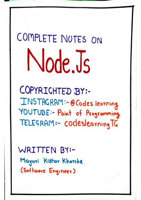 Node Js Handwritten Notes Comuter Engineering Studocu