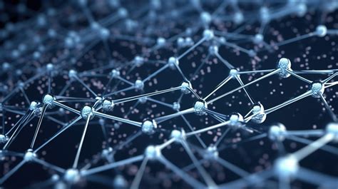 Dotted Line Connection Abstract Network Structure A 3d Rendering Of Connecting Dots And Lines