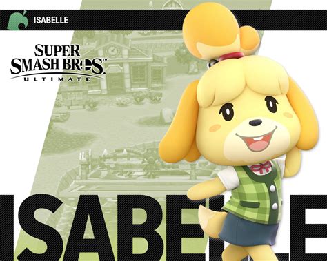 Super Smash Bros Ultimate Isabelle Wallpapers Cat With Monocle