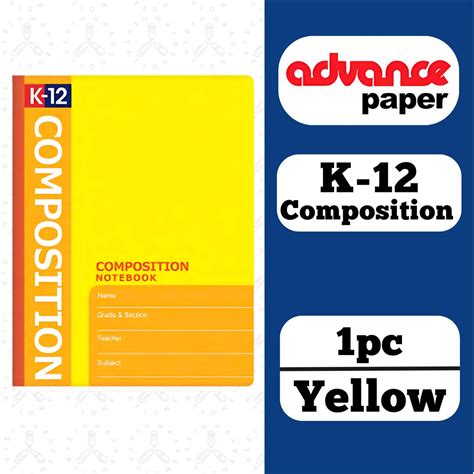 Advance K 12 Composition Notebook 1pc Lazada Ph