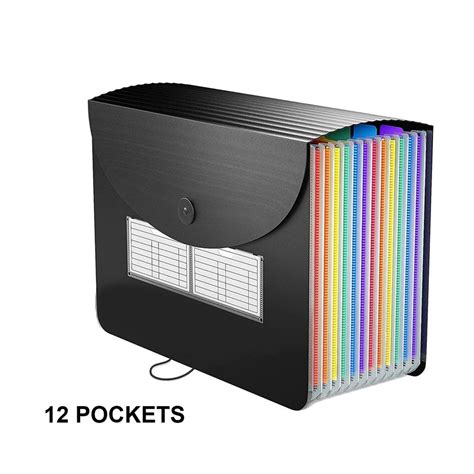 Handcuffs 12 Pockets Expanding File Folder Document Storage Organizer With Blank Labels At ₹ 300