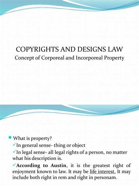 3 Corporeal And Incorporeal Pdf