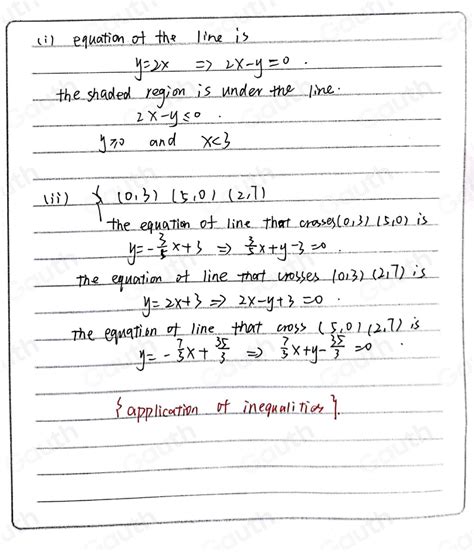 Solved A Write Down Three Inequalities Which Define The Shaded Region R In The Diagrams Below