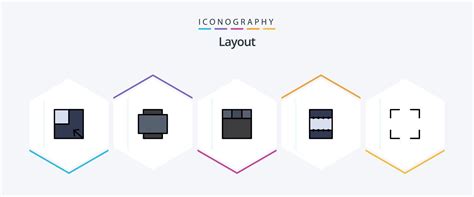 Layout 25 FilledLine Icon Pack Including Minimize 18298979 Vector Art At Vecteezy