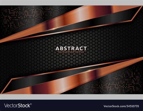 Dark Abstract Background With Overlap Layer Vector Image