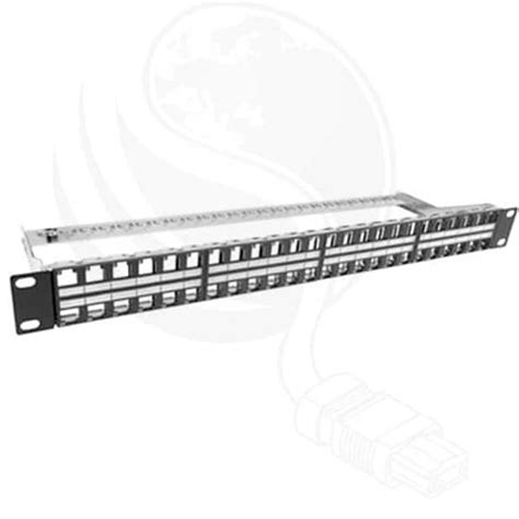 Flat 1u Stp 48 Port Empty Patch Panel Briticom