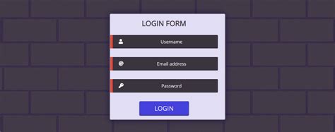 Форма авторизации и регистрации Html Css
