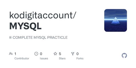 Github Kodigitaccountmysql Complete Mysql Practicle
