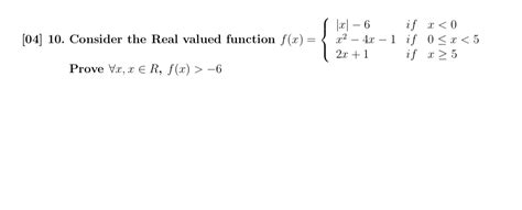 Solved Consider The Real Valued Function F X Chegg