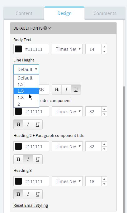 Line Height Spacing In An Email Vision Support