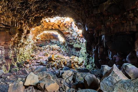 The Lava Tunnel In Raufarhólshellir