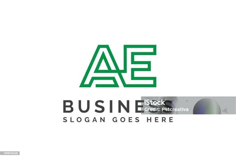 녹색 초기 문자 Ae 로고 벡터 템플릿 알파벳에 대한 스톡 벡터 아트 및 기타 이미지 알파벳 로고 모노그램 Istock