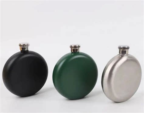 Round Flask Engraved Memories
