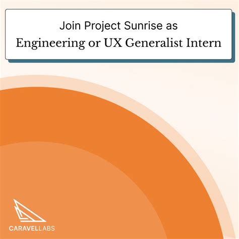 Caravel Labs On Linkedin Projectsunrise University College School