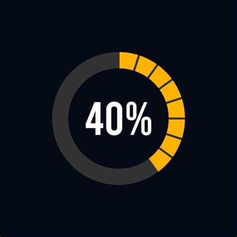 Premium Vector Circle Diagram Pie Charts Infographic Elements Loading Progress Vector Illustration