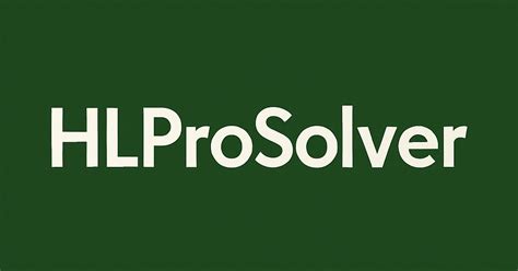 Hlprosolver
